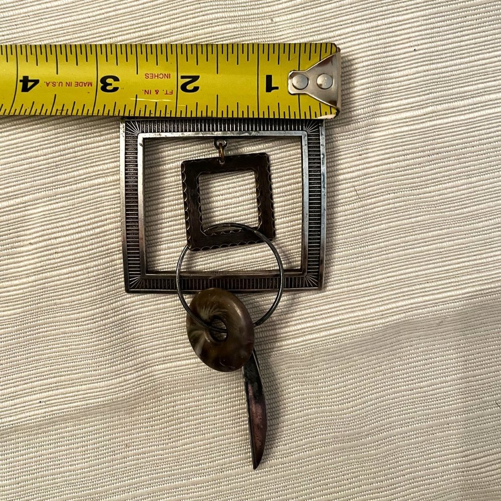 Large Modernist Kate Hines Brooch - Gem